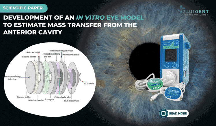 Development of an in-vitro eye model with the Flow EZ - Fluigent