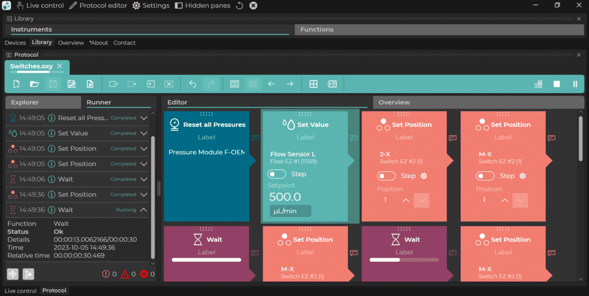 Pressure Controller Valve Automation for Microfluidic Applications