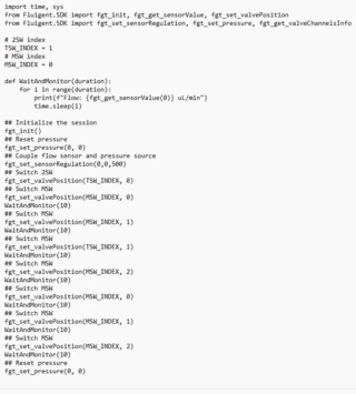 Pressure Controller Valve Automation for Microfluidic Applications